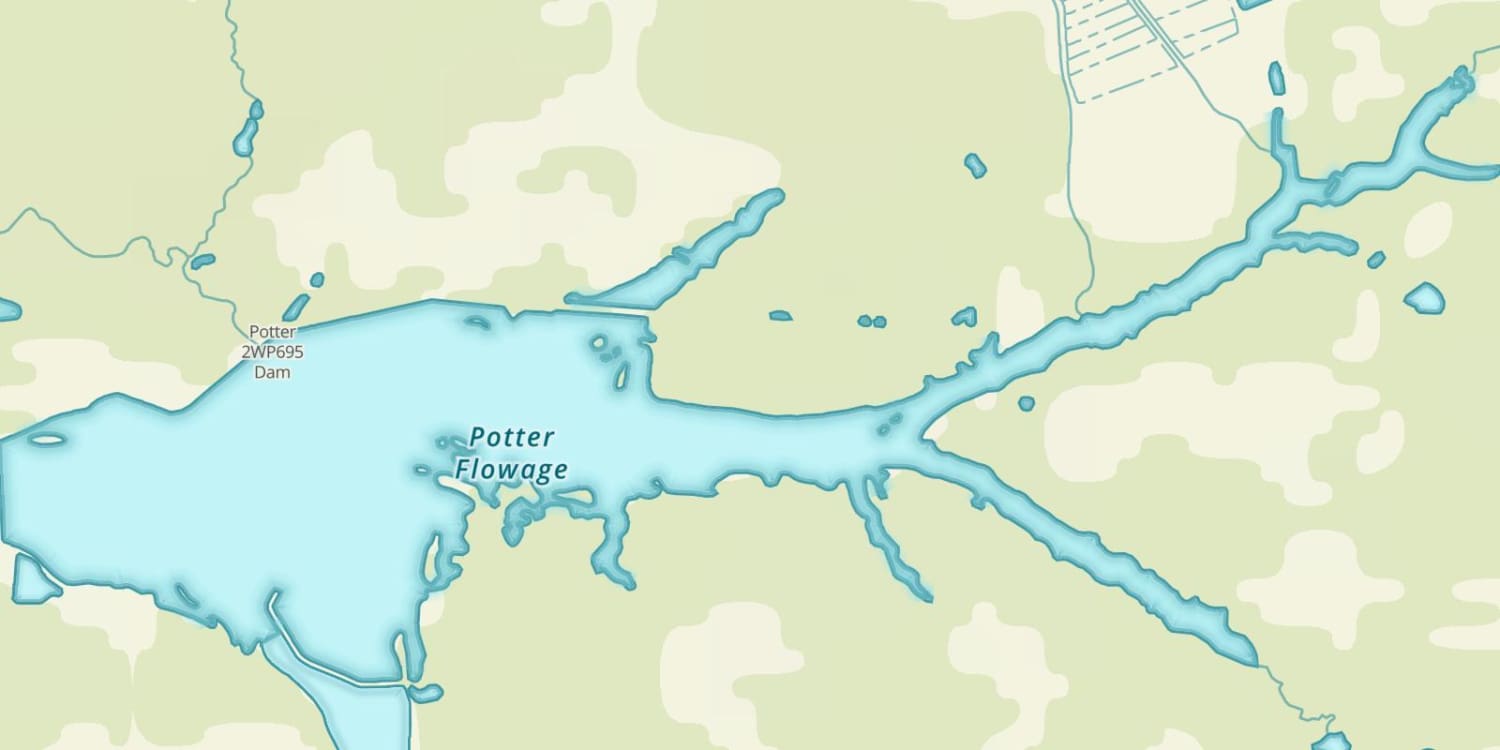 Potter Flowage Fishing Maps, Tips, Regulations, and Hot Spots | onX ...