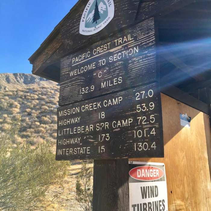 Pacific Crest Trail: California Section C Hiking Trail | Map ...